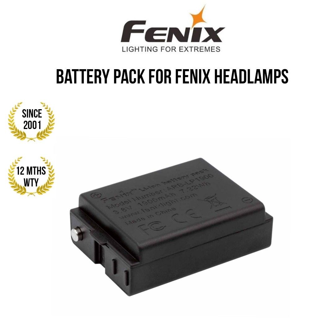Fenix ARB-LP1900 Rechargeable Battery For Fenix Headlamp – Fenix Singapore